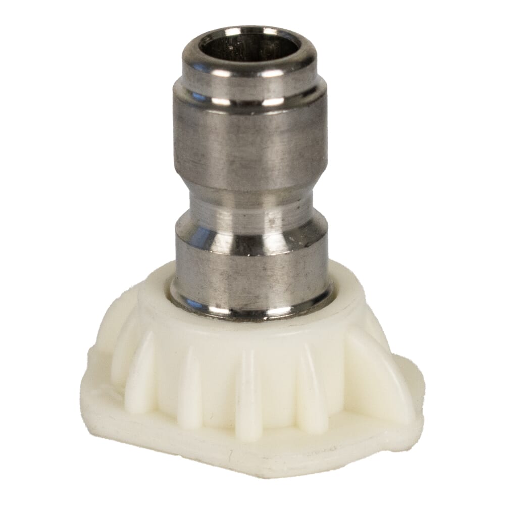 Quick Connect Washing Nozzle, 40 Degree, 4.0 Orifice, White
