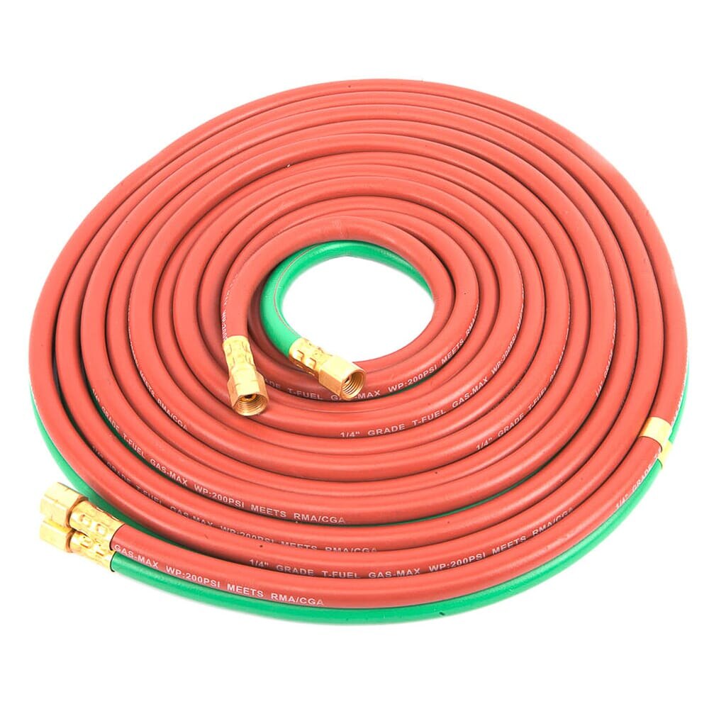 T-Grade Oxy-Acetylene Hose, 1/4 in x 25ft